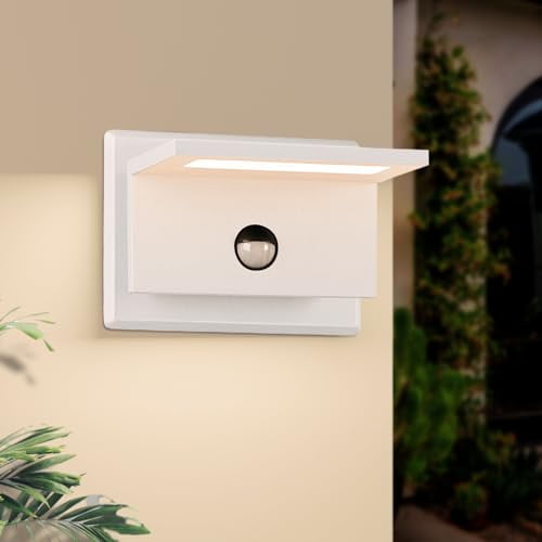Outdoor Wall Sconce Light Motion Sensor LED Wall Mount Lamp Modern Wall ...