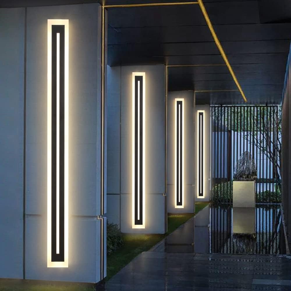 Outdoor Wall Sconces 18W Modern Outdoor Lights Exterior Light Fixture ...