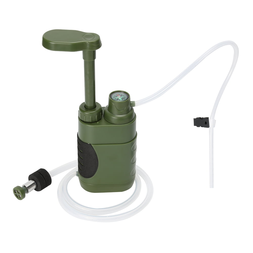 Outdoor Water Filter Survival Camping Hiking Water Purifier (Army Green ...
