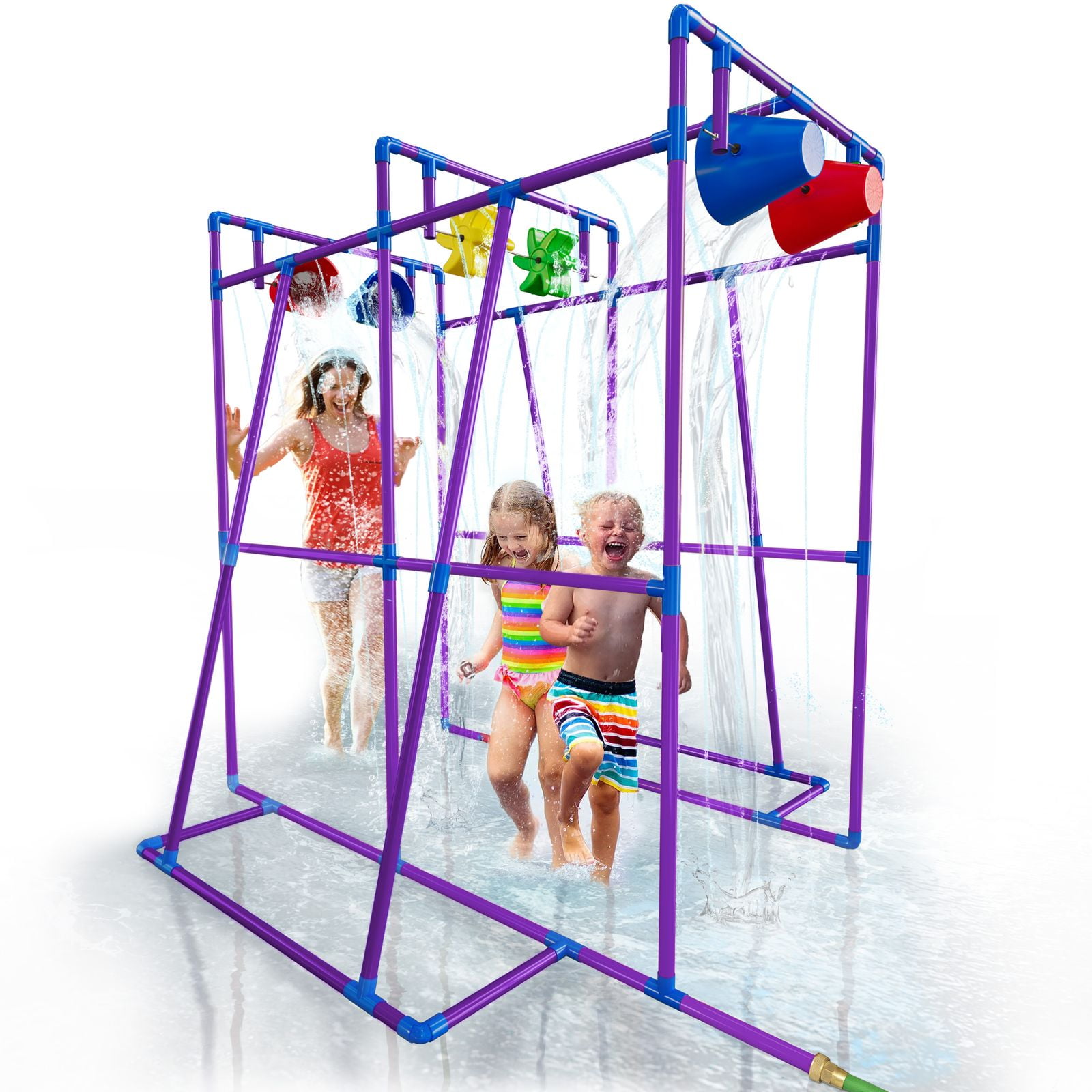 Outdoor Water Play for Kids, Backyard Waterpark Sprinkler Summer Toy ...