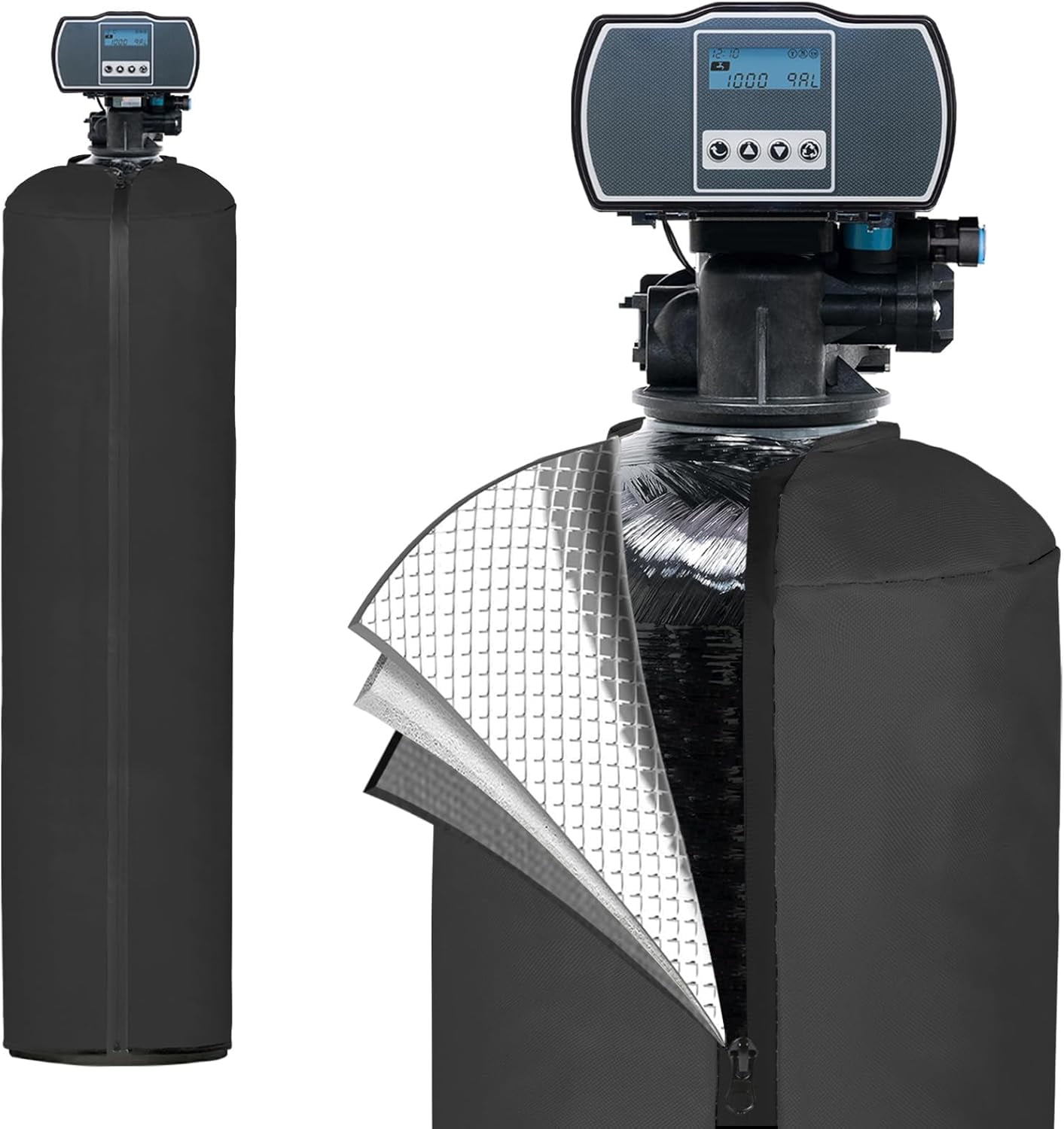 Outdoor Water Softener Cover, 3-Layer Insulated Tank Jacket for Water ...