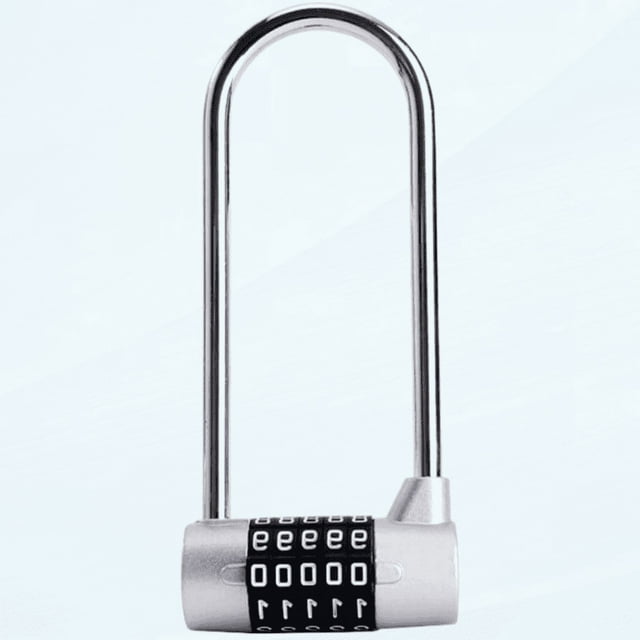 Outdoor Waterproof 5-Digit Combination Lock Long Shackle resettable ...