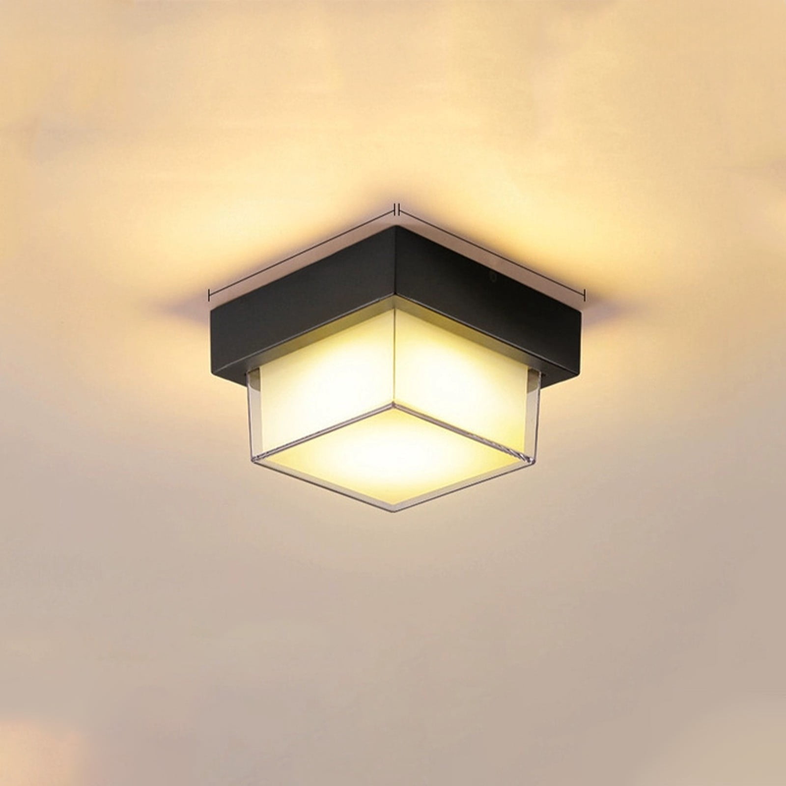 Outdoor Waterproof Ceiling Light Modern Iron Wall Lamp for Terrace ...