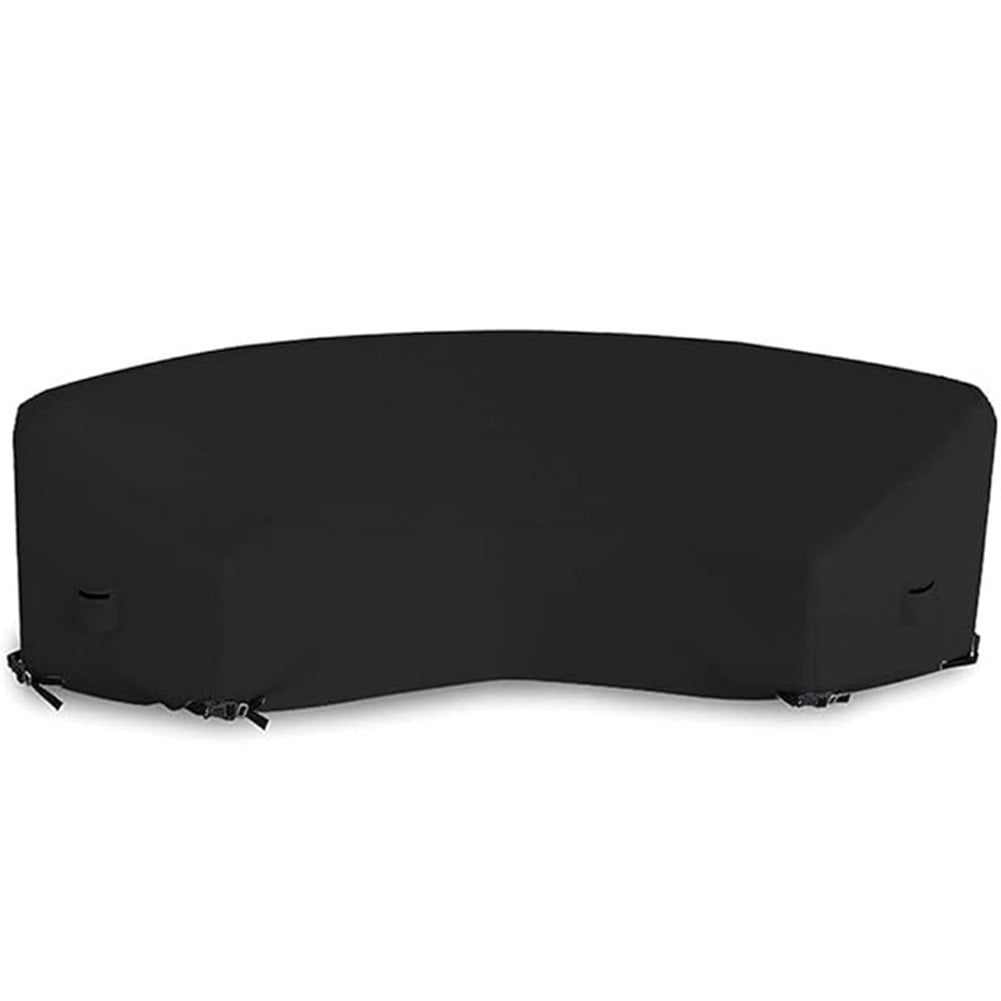 Outdoor Waterproof Curved Outdoor Sectional Cover Patio Sectional Sofa ...