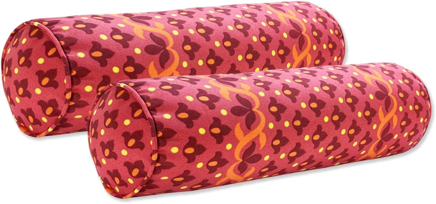 Outdoor Waterproof Decorative Bolster Pillows with Inserts for Patio ...