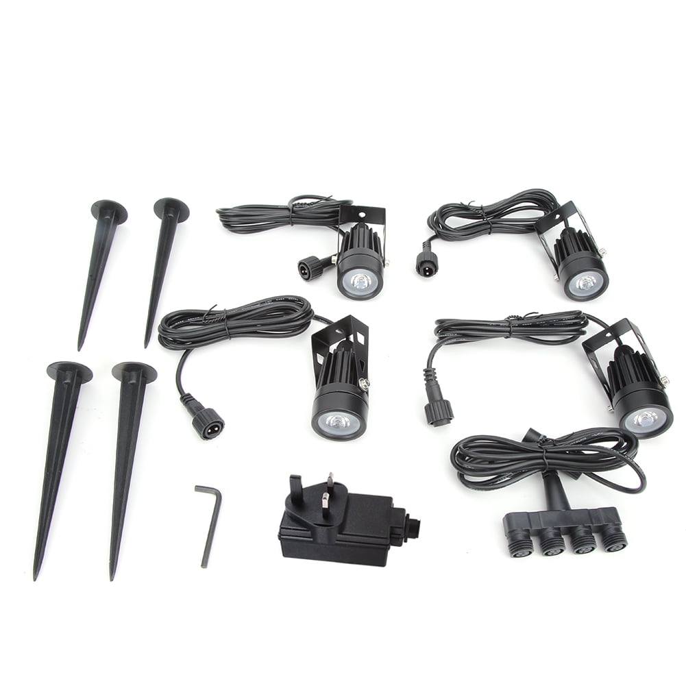 Outdoor Waterproof Garden Path Light for Courtyards, UK Plug, LED, 4 ...