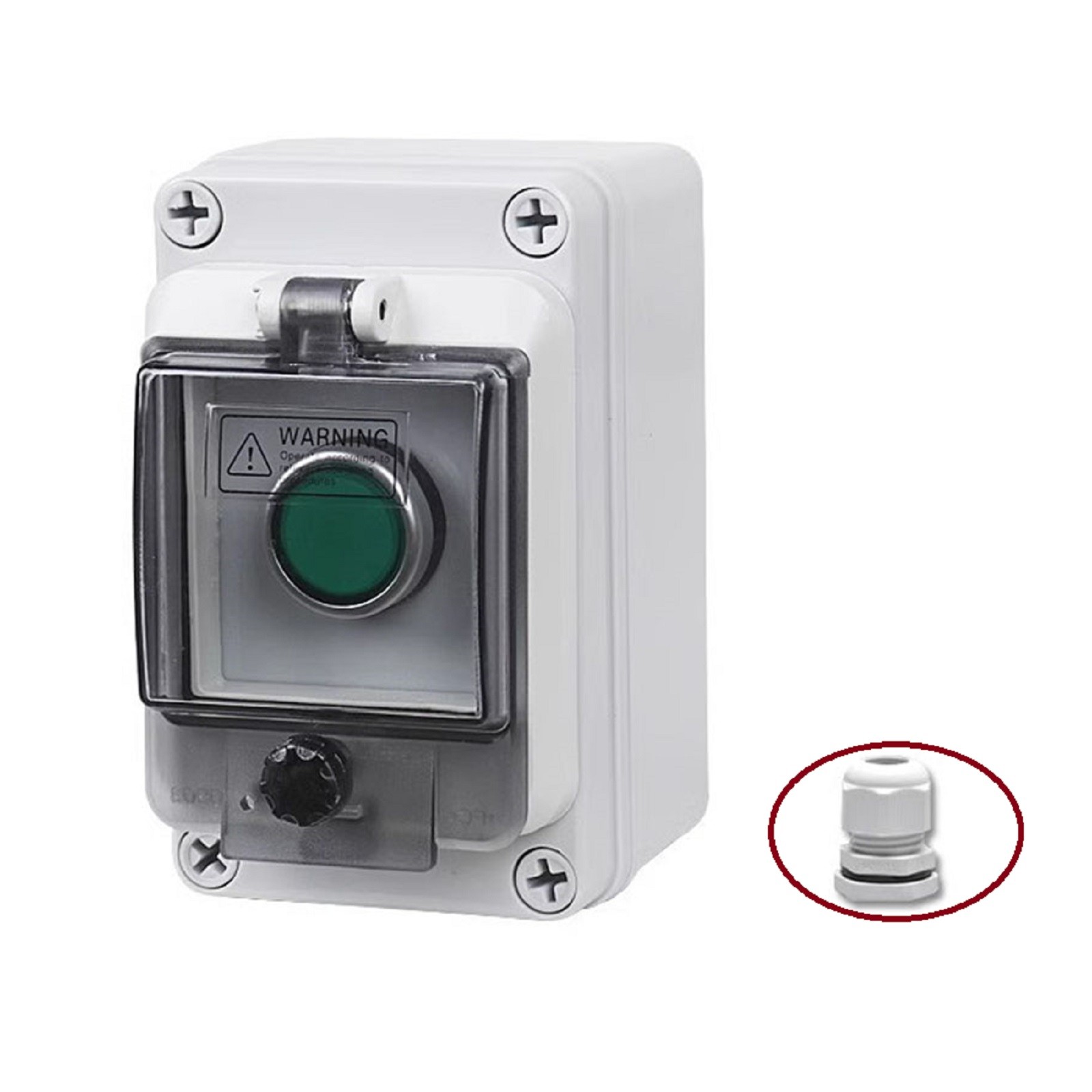 Outdoor Waterproof Ip66 Push Button Box 1 Way Momentary Button Switch ...