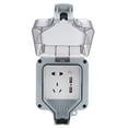 Outdoor Waterproof Socket Box Rainproof Wall Electrical Outlets ...