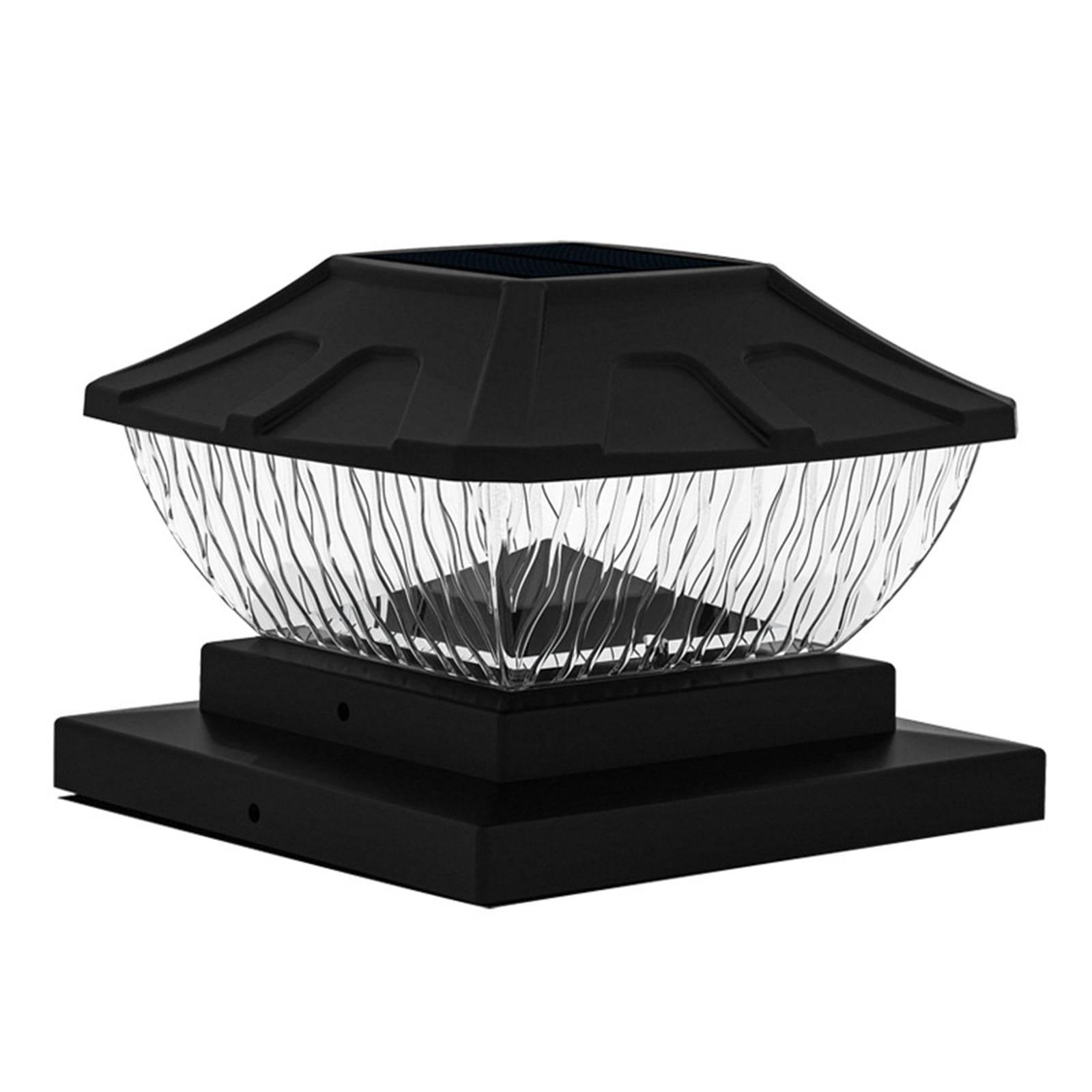 Outdoor Waterproof Solar Pillar Light Patio Garden Fence Gate Post ...