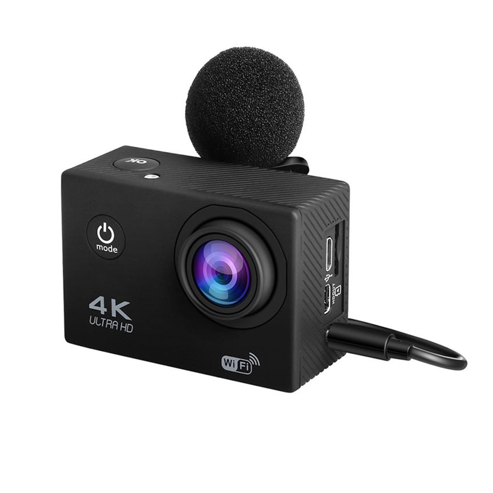 Outdoor Waterproof Sports Camera With Microphone 4K Ultra-clear Video ...
