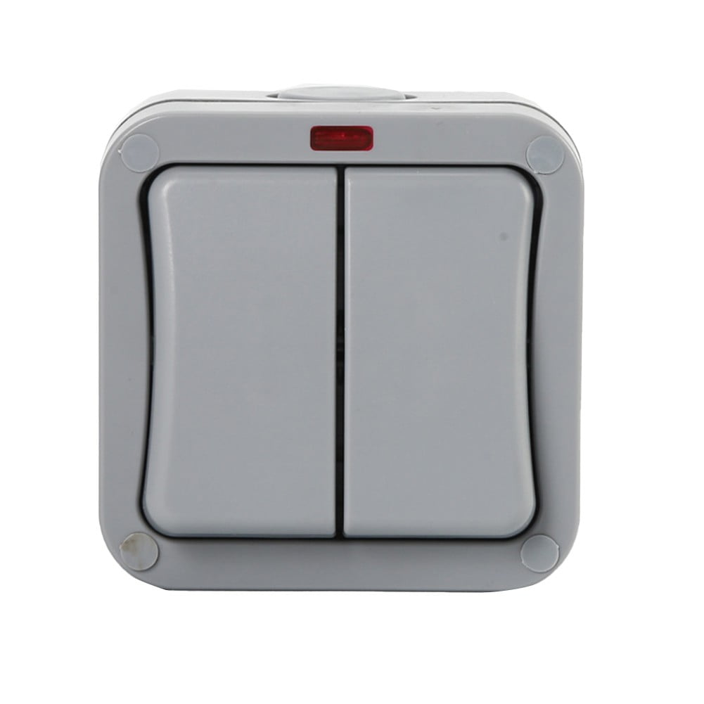 Outdoor Waterproof Switch Splash-proof Wall Switch Double Control ...