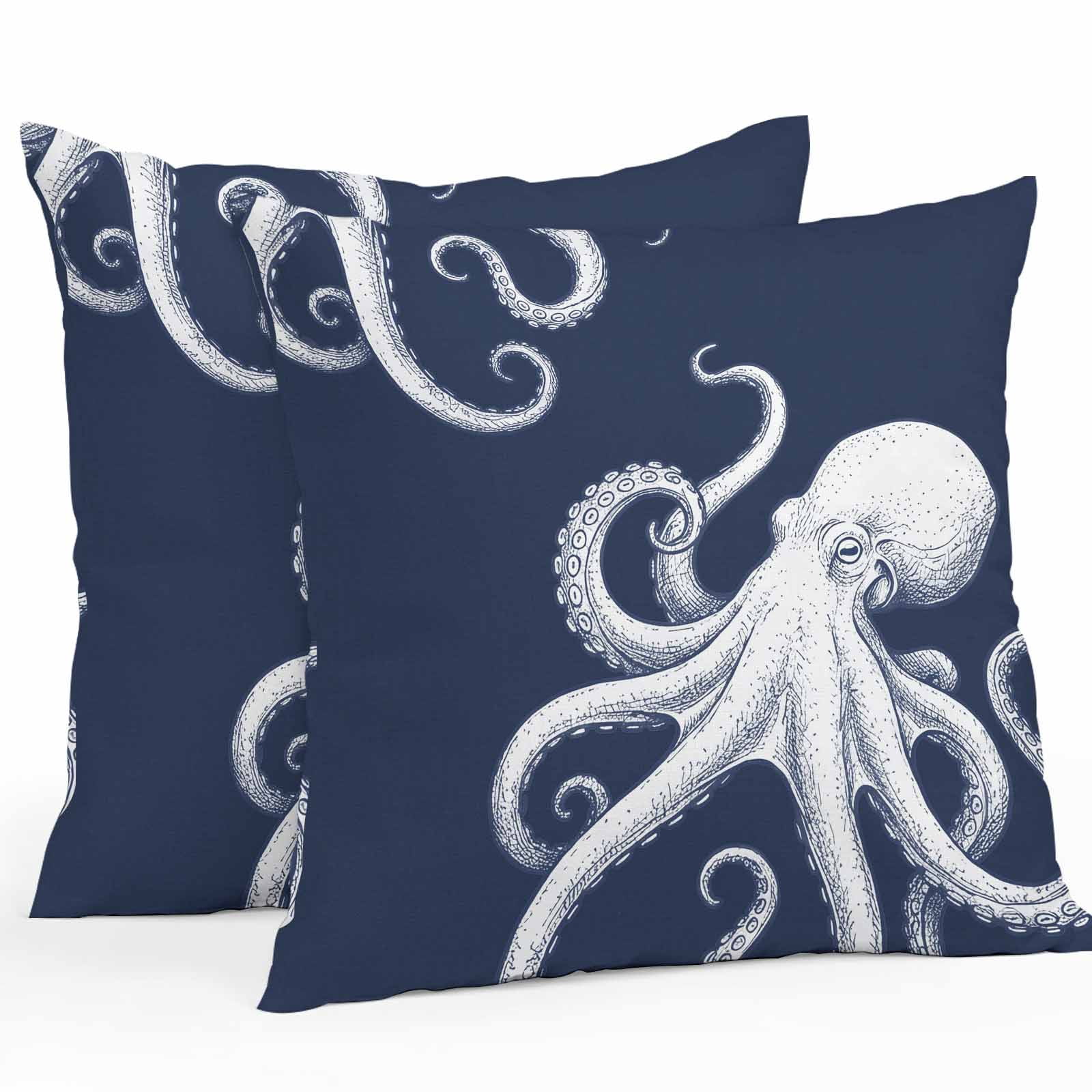 Outdoor Waterproof Throw Pillow Cover 20"x20" Pack of 2 Underwater ...