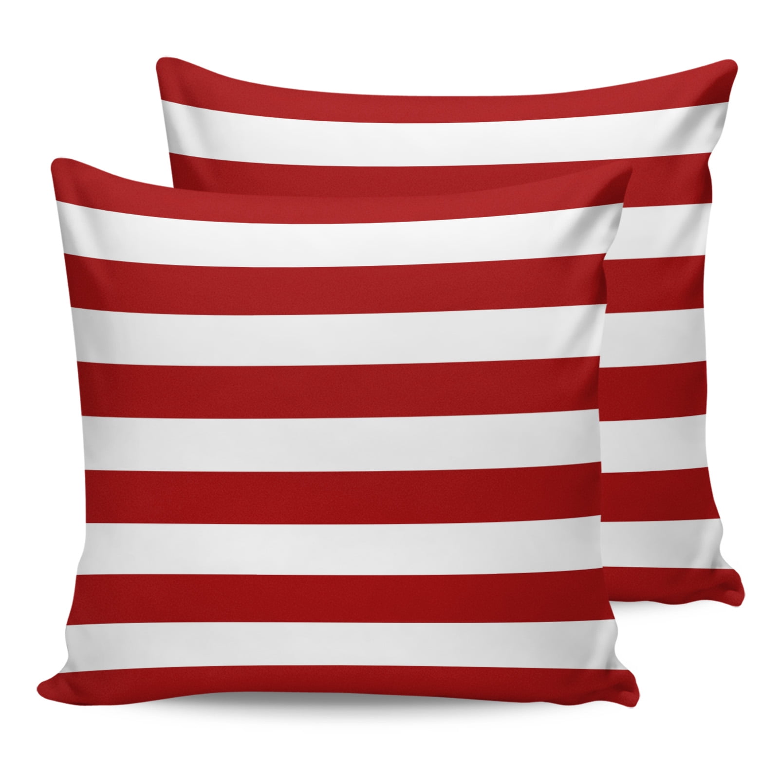 Outdoor Waterproof Throw Pillow Covers Set of 2 Classical Stripe ...