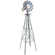Outdoor Garden Decorative Bronze Powder Coated Metal Backyard Windmill ...