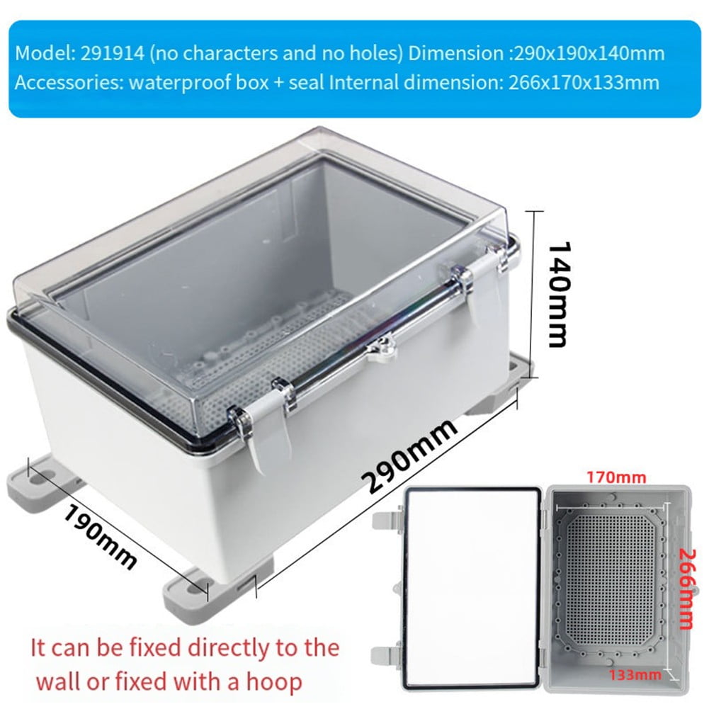 Outdoor Weatherproof Electrical Enclosure Box IP66 ABS Plastic Junction ...