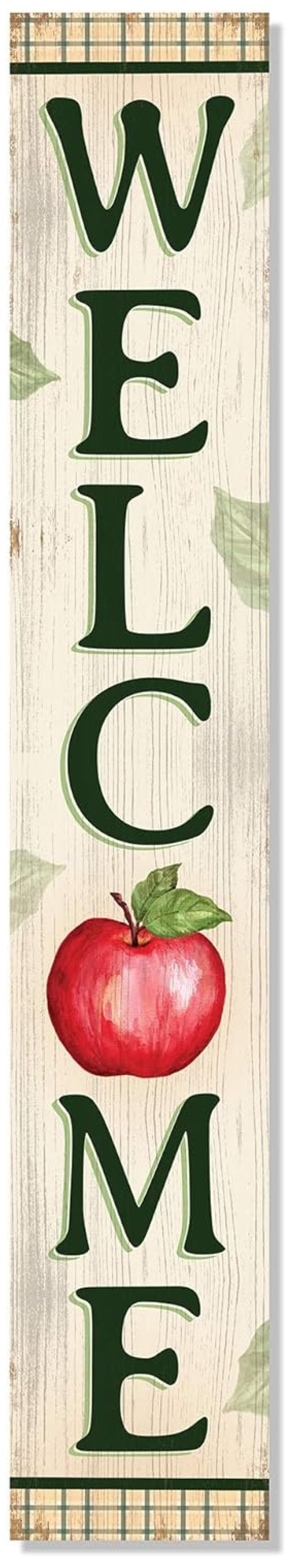 Outdoor Welcome Sign for Porch - - Vertical Porch Board 8x47 - Walmart.com