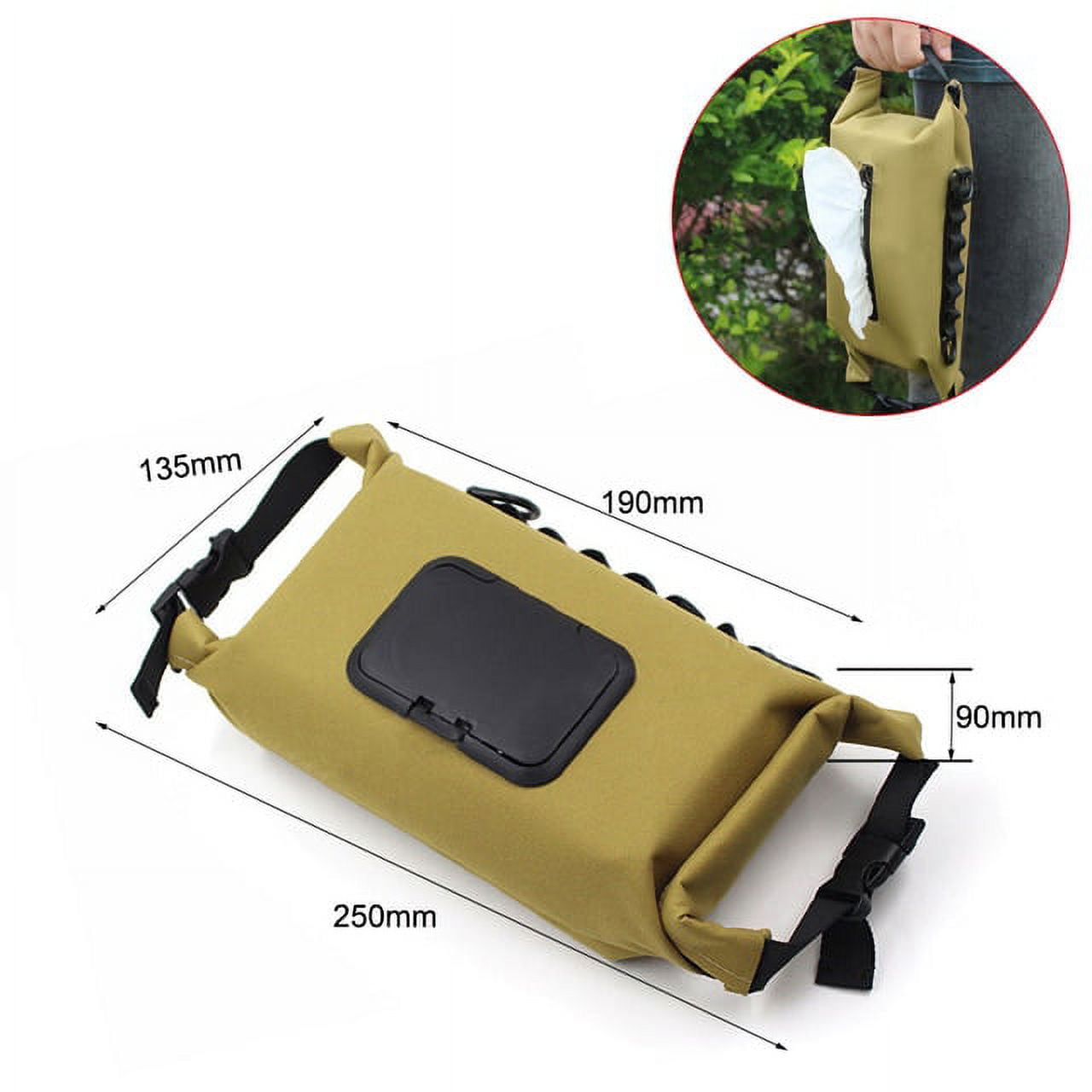 Outdoor Wet Tissue Box Canvas Paper Towel Wipes Dispenser Hanging Bag ...