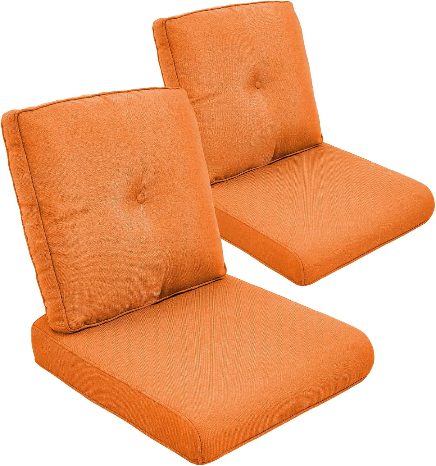 Outdoor Wicker Chair Cushions Set of 2 - Outside High Back Thick Water ...