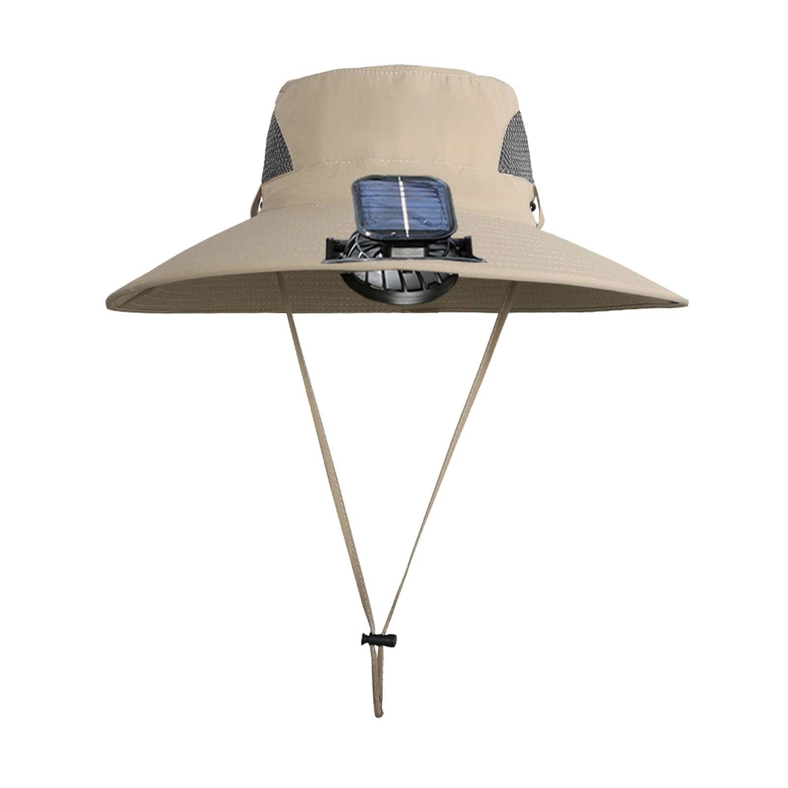 Outdoor Wide Brim Sun Hat with Solar Fan Wide Brim Solar Fan Outdoor ...