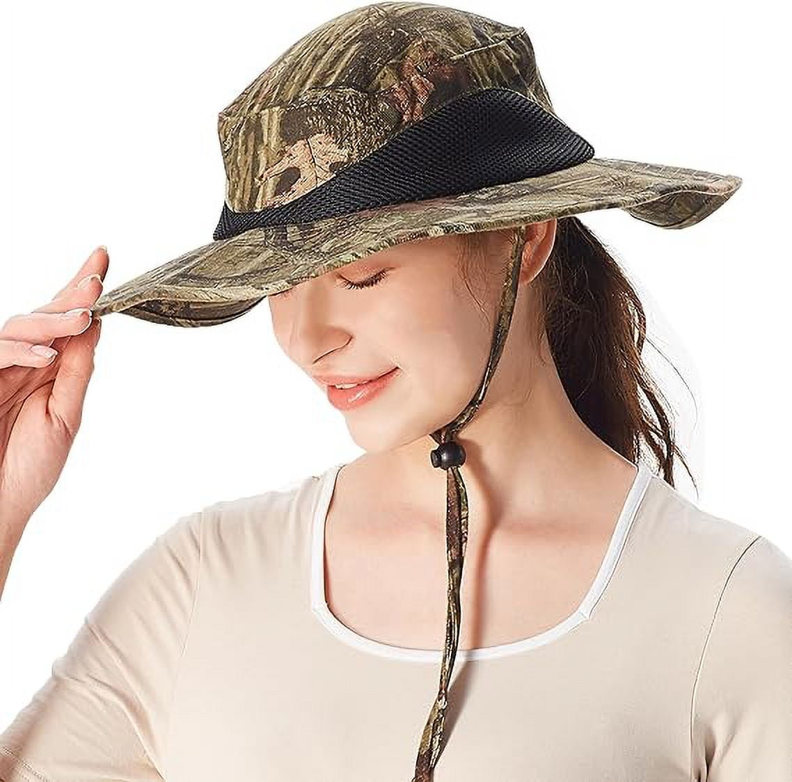 Outdoor Wide Brim Sun Hats Blocking UV Protection Cap UPF 50+ Foldable ...