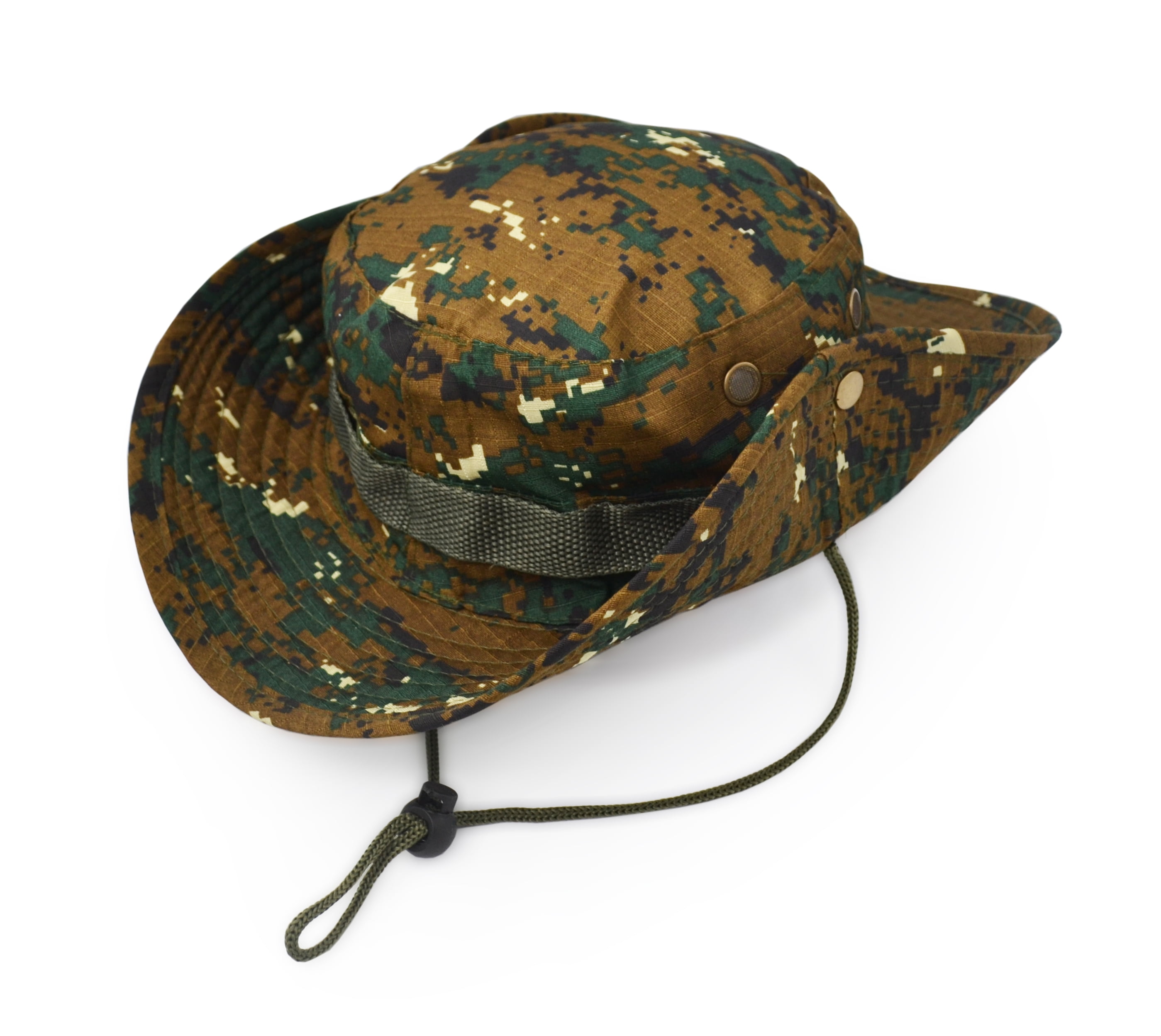 Outdoor Wide Brim Sun Protect Hat, Classic US Combat Army Style Bush ...