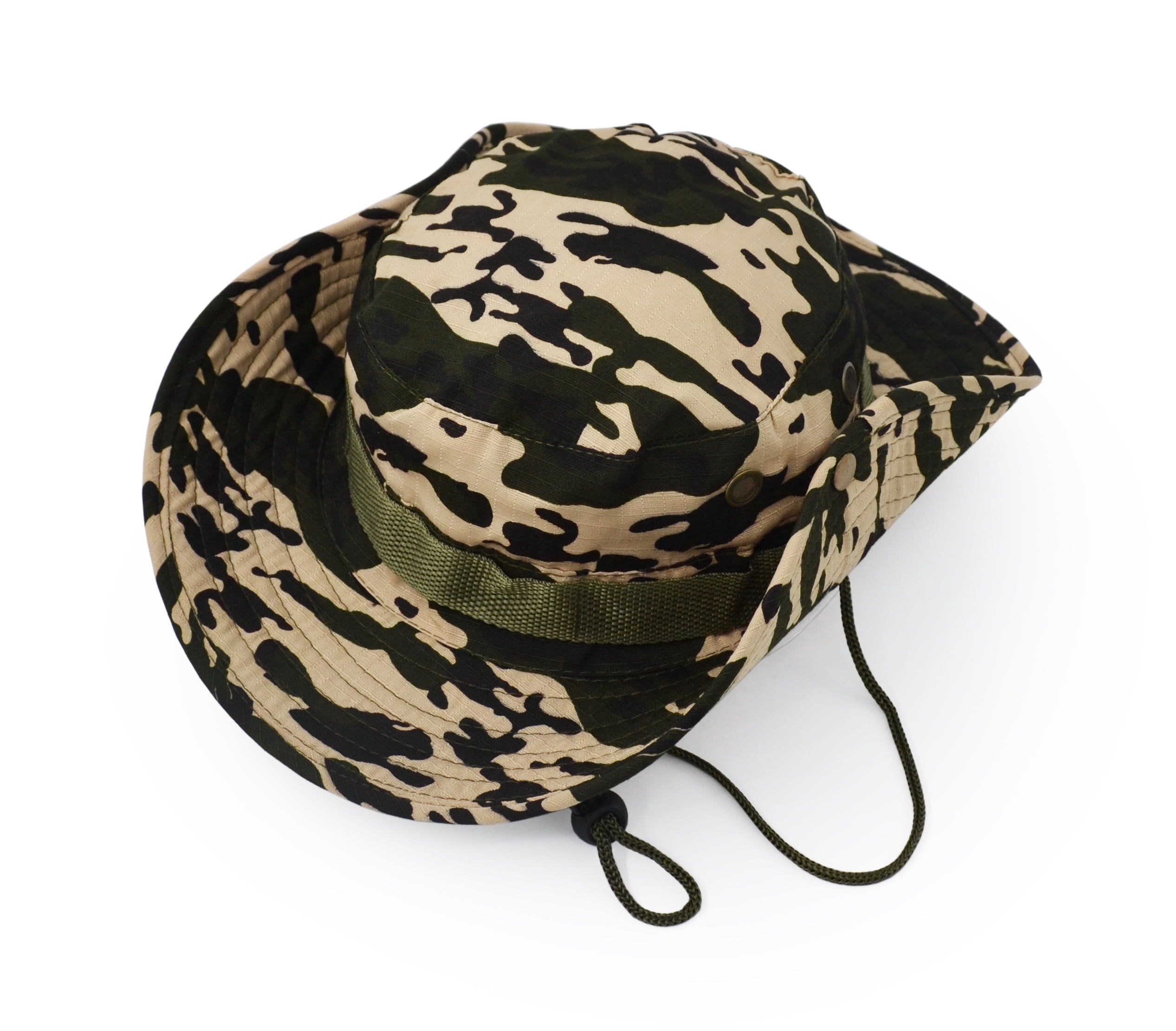 Outdoor Wide Brim Sun Protect Hat, Classic US Combat Army Style Bush ...