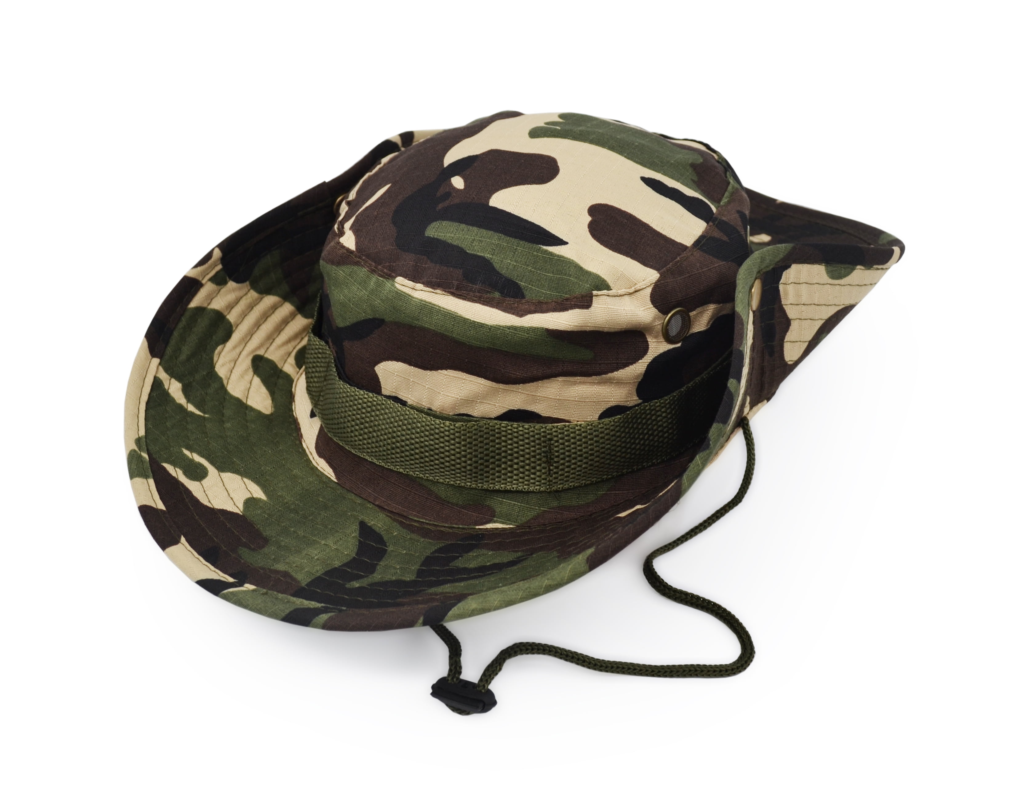 Outdoor Wide Brim Sun Protect Hat, Classic US Combat Army Style Bush ...
