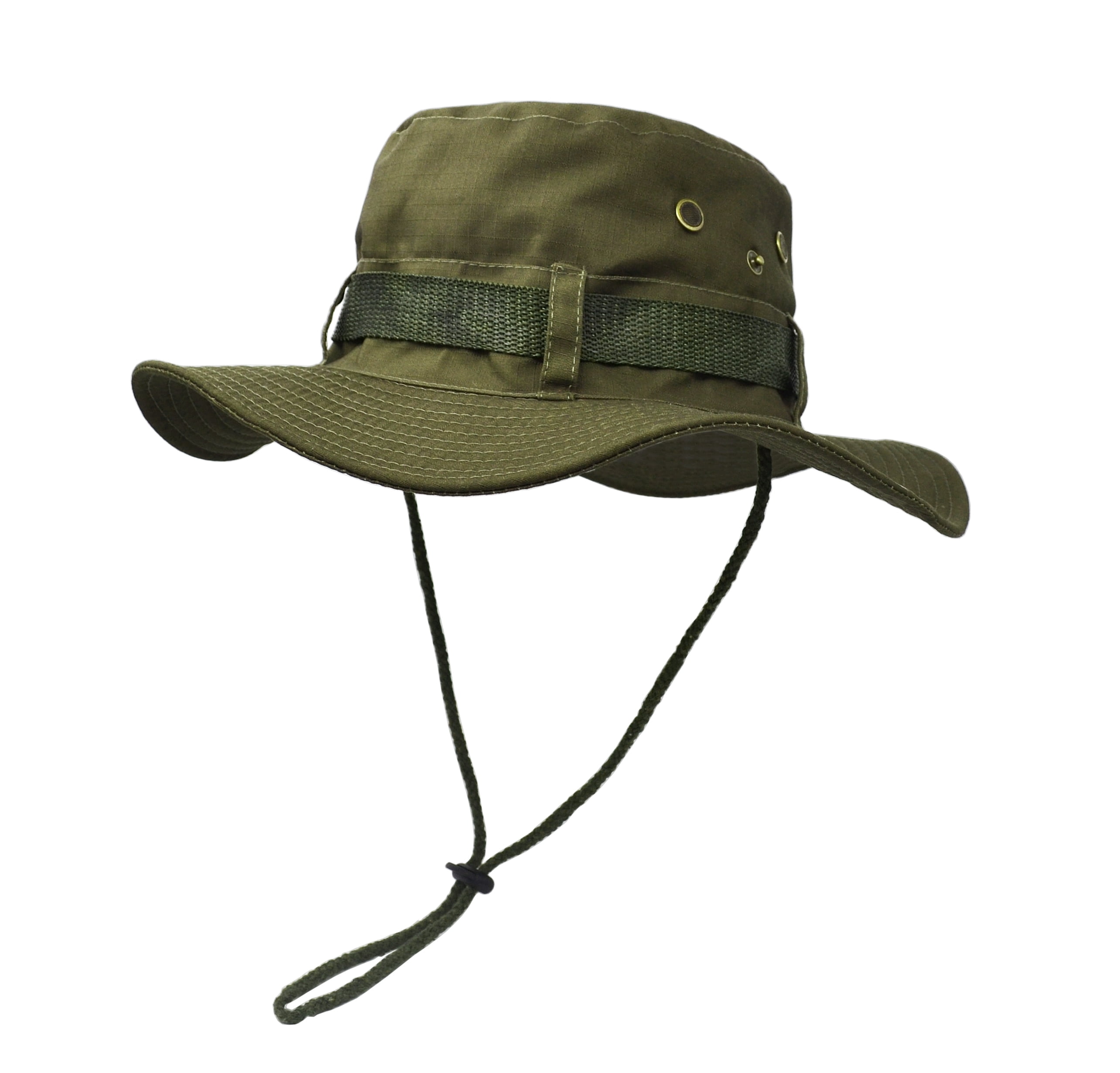 Outdoor Wide Brim Sun Protect Hat, Double Layer Classic US Combat Army ...