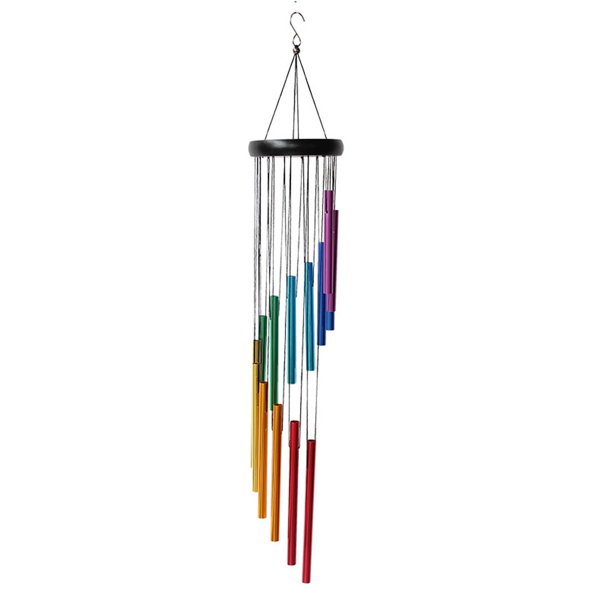 Outdoor Wind Chime, 14 Tube Color Aluminum Wind Chime, Windmill Tree ...
