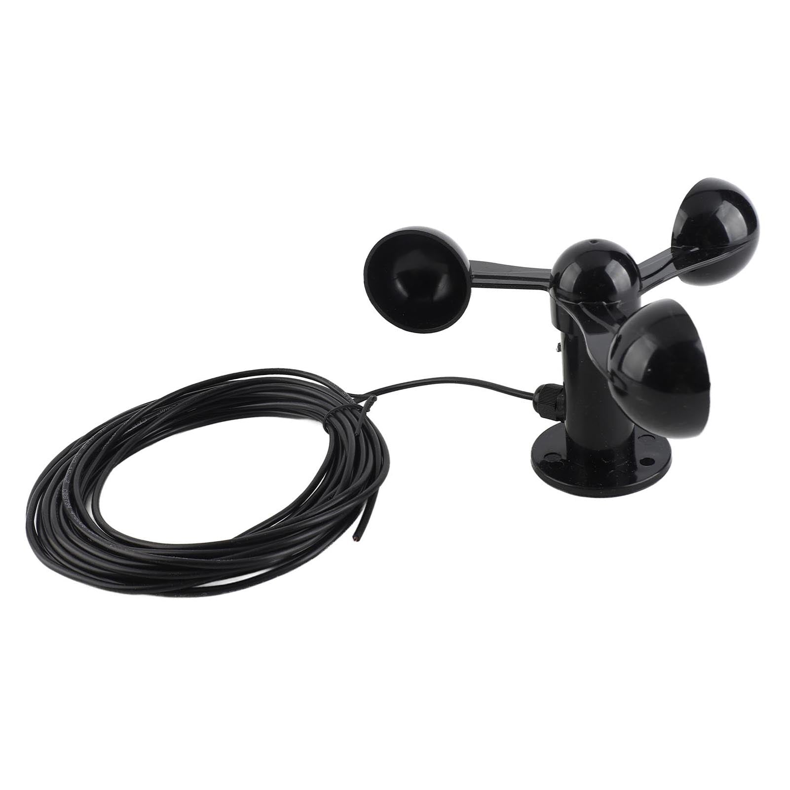 Outdoor Wind Speed Anemometer, 360° 3,Cup Design, Weather , Ideal for ...