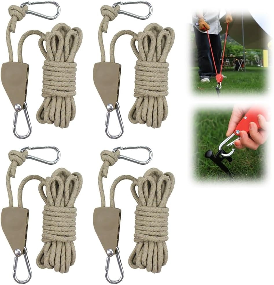 Outdoor Windproof Rope, Heatlyhot Camping Rope, Nylon Rope Retractable ...