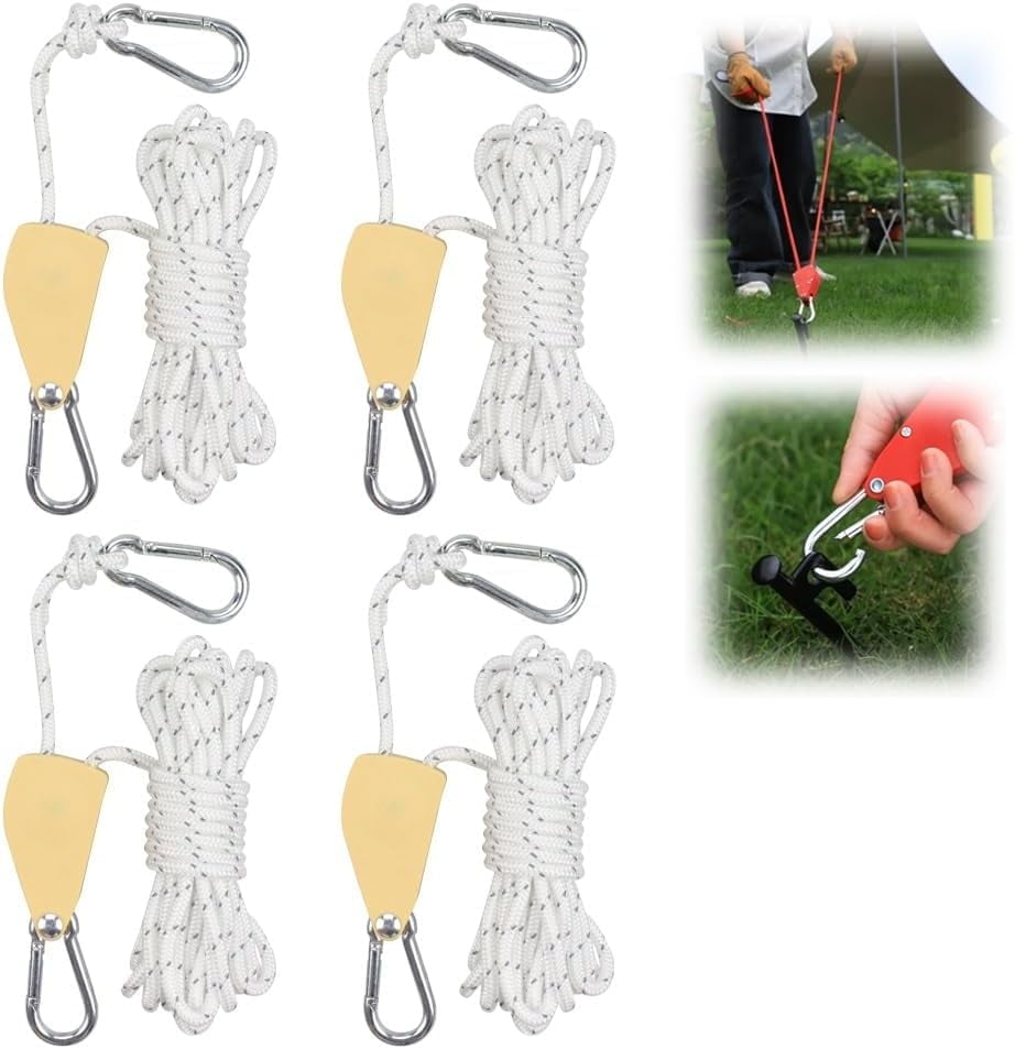 Outdoor Windproof Rope, Heatlyhot Camping Rope, Nylon Rope Retractable ...