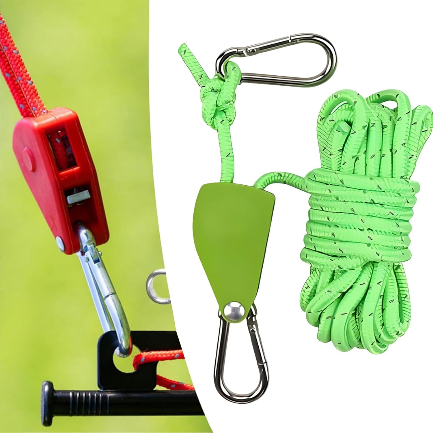 Outdoor Windproof Rope, Portable Adjustable Windproof Fix Camping Rope ...