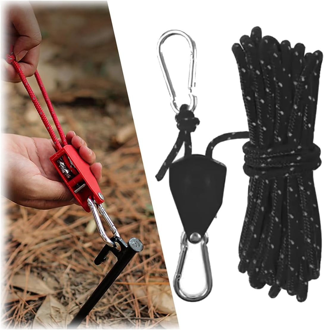 Outdoor Windproof Rope, Retractable Outdoor Windproof Rope with Ratchet ...