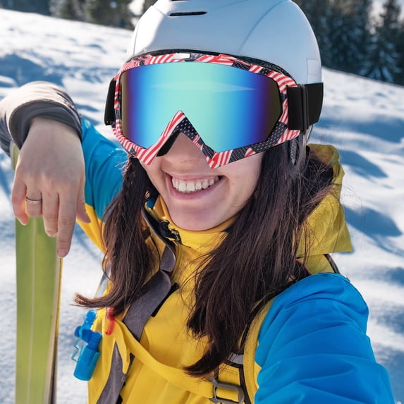 Outdoor Windproof Ski Goggles Anti UV, Sun Protection Winter Goggles ...