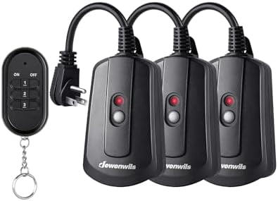 Outdoor Wireless Remote Control Outlet Kit, Waterproof Electrical Plug ...