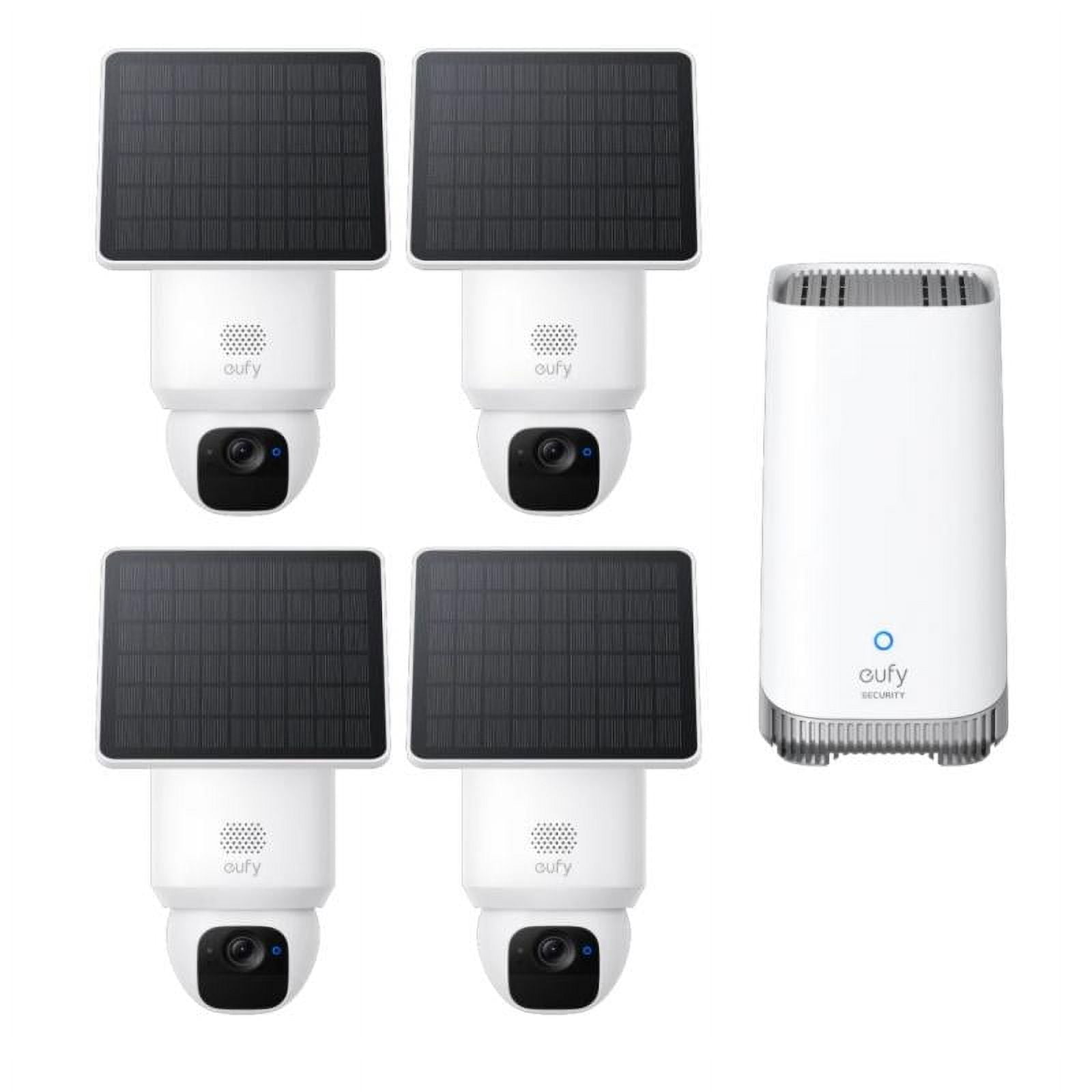 Outdoor Wireless Security Camera with Solar Powered, 360° Pan, AI ...