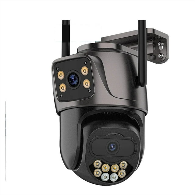 Outdoor Wireless Security IP Camera 4K 8MP HD Dual Lens External PTZ ...