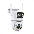 Outdoor Wireless Security IP Camera 4K 8MP HD Dual Lens External PTZ Camera Auto Tracking Street ...