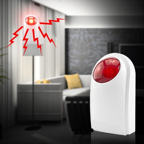 Outdoor Wireless Siren Home Security Burglar Alarm System 110dB Loud ...