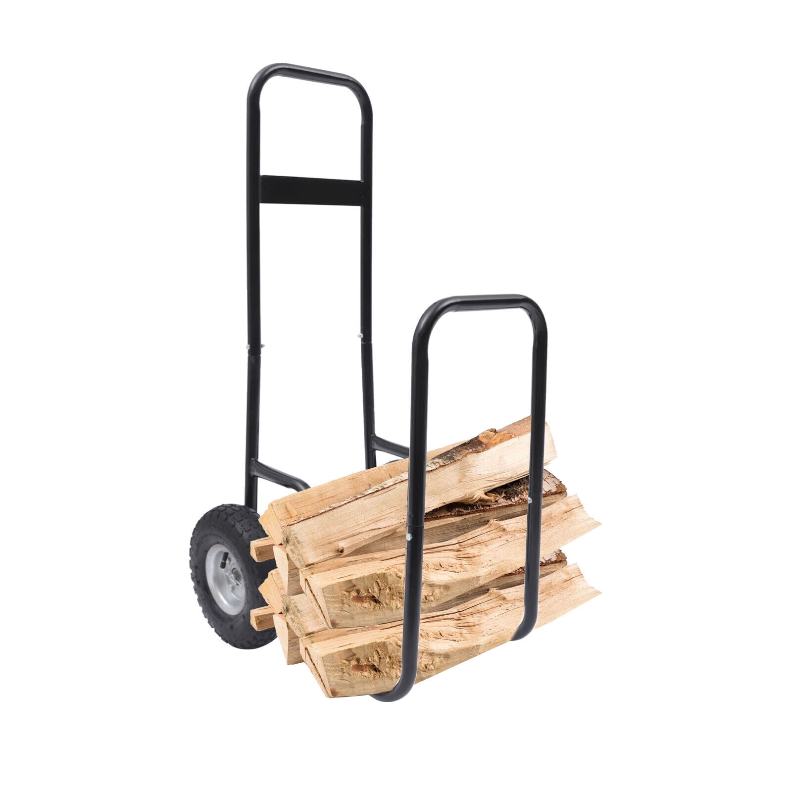 Outdoor Wood Rack Storage Mover Rolling Transport for Firewood over 19. ...