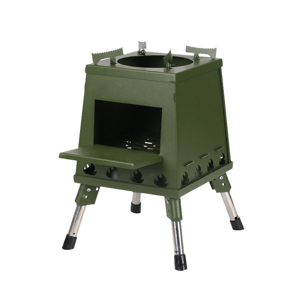 Outdoor Wood Stove Portable Folding Heating Outdoor Camping Tent Self ...