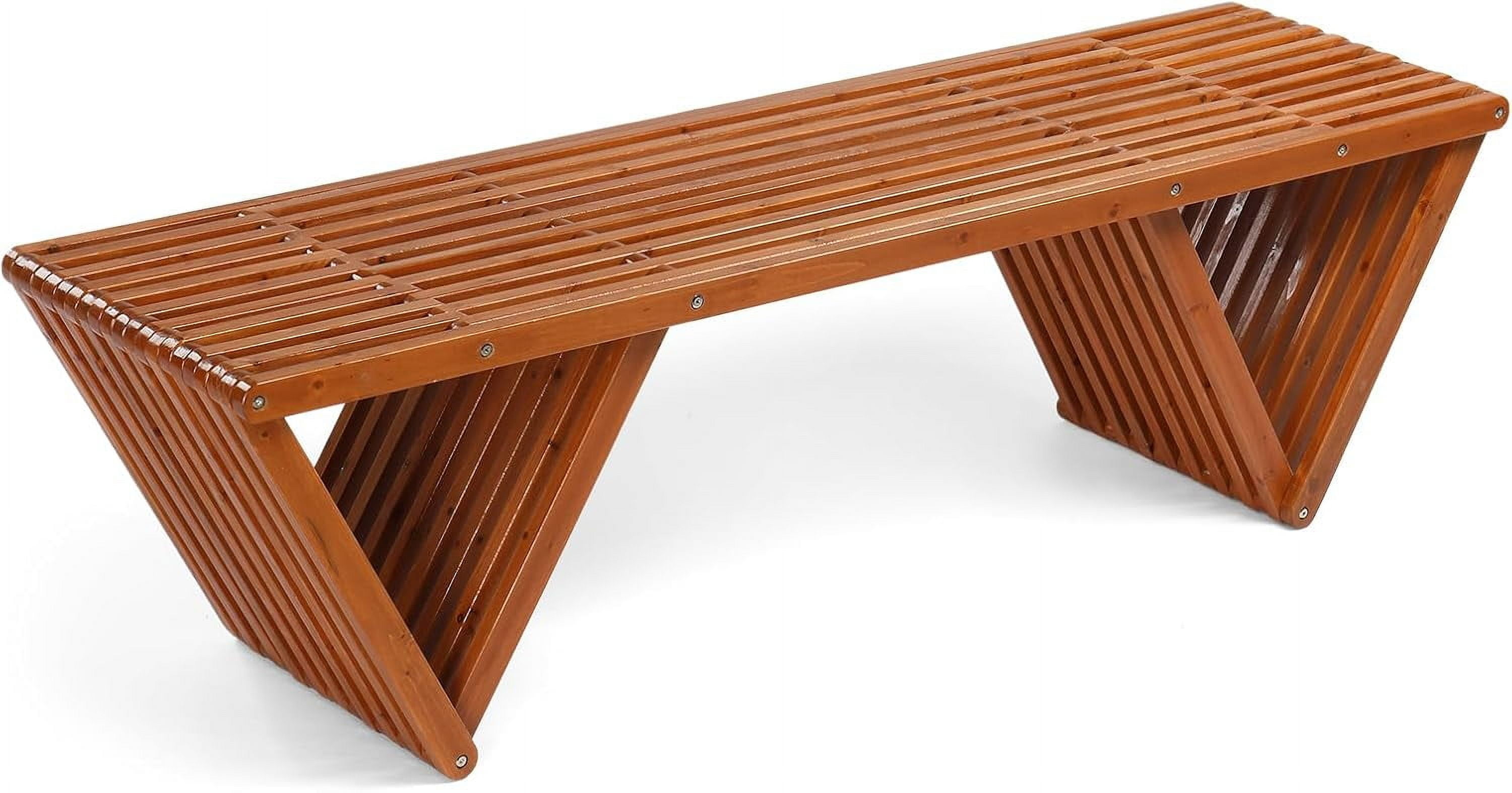 Outdoor Wooden Bench Front Porch Bench, 63" Patio Bench Wood Bench ...