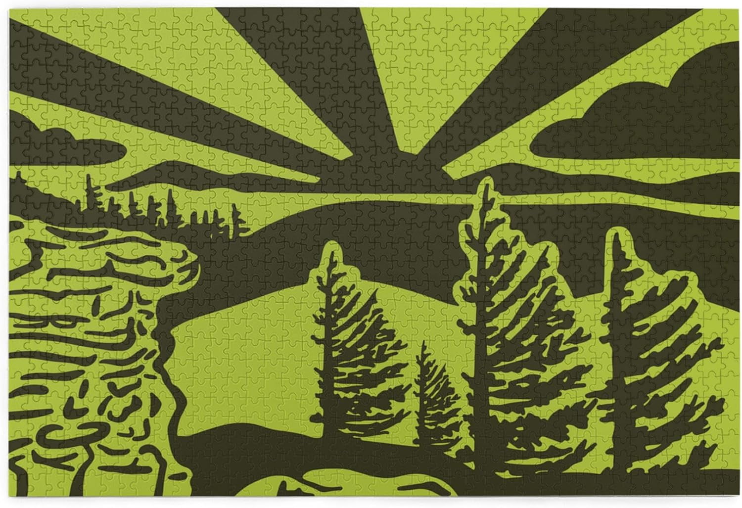 Outdoor Wooden Puzzle for Adults 1000 Piece Jigsaw Puzzles Fun ...