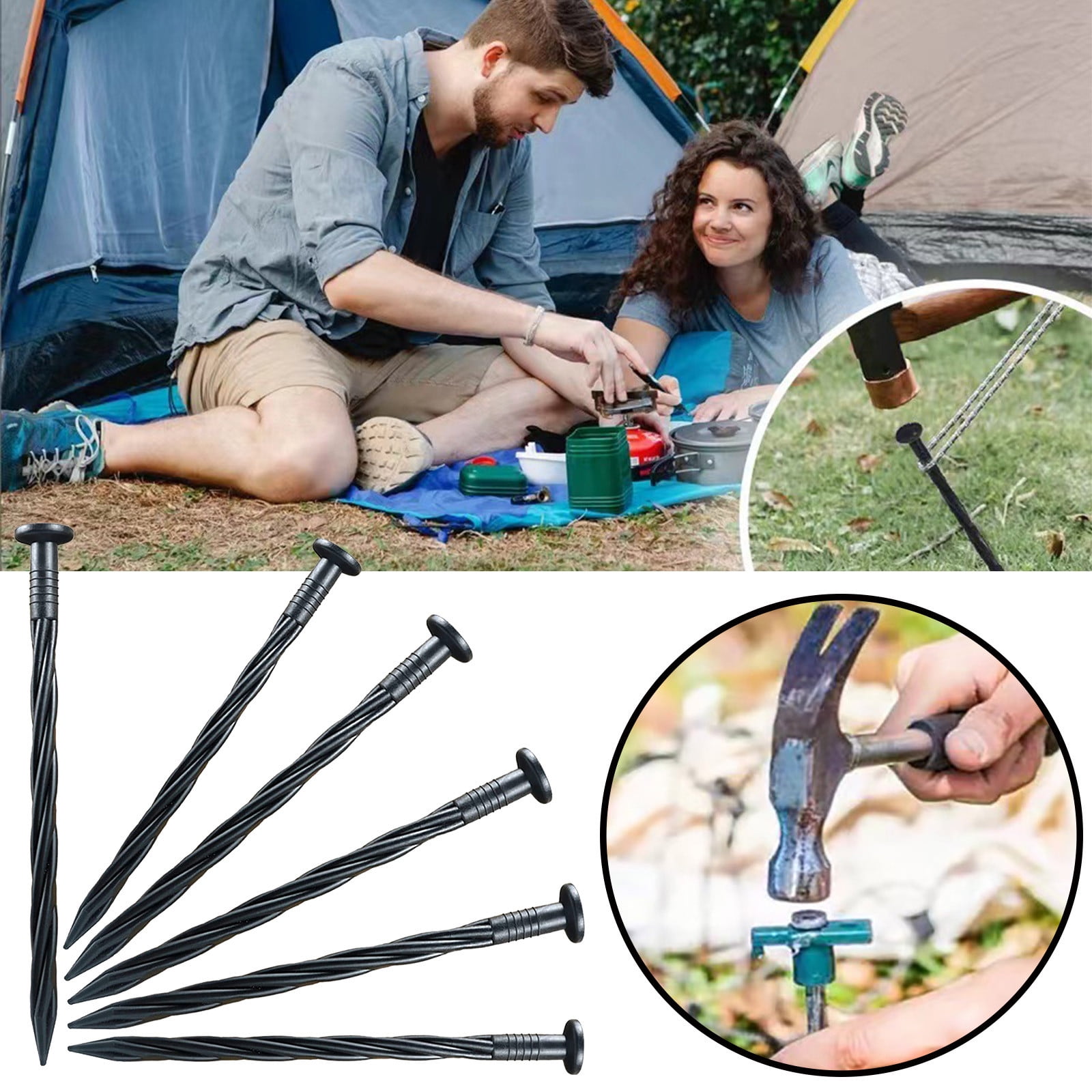 Garden Edging, Edging Tools, Small Edging 8 Inch Plastic Edging Nails ...