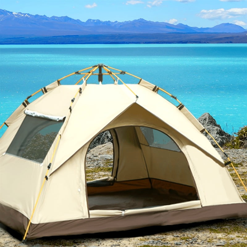 Outdoor automatic quick-opening tent, automatic rain and sun protection ...