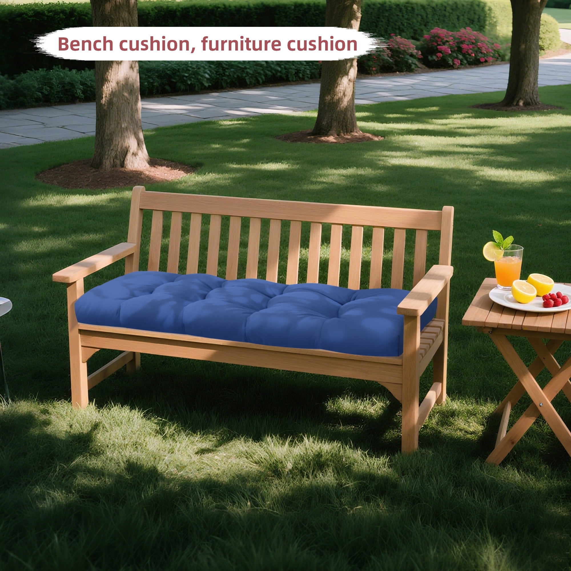 Outdoor bench cushion, waterproof outdoor seat cushion, non slip bottom ...