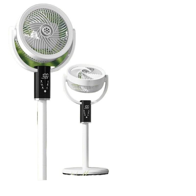 Outdoor camping home floor fan intelligent oscillating head remote ...