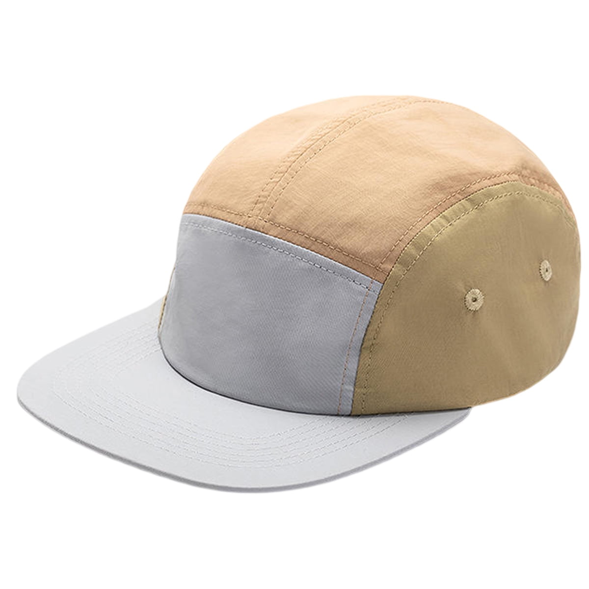 Outdoor colour blocking cap big head circumference sun hat lightweight ...