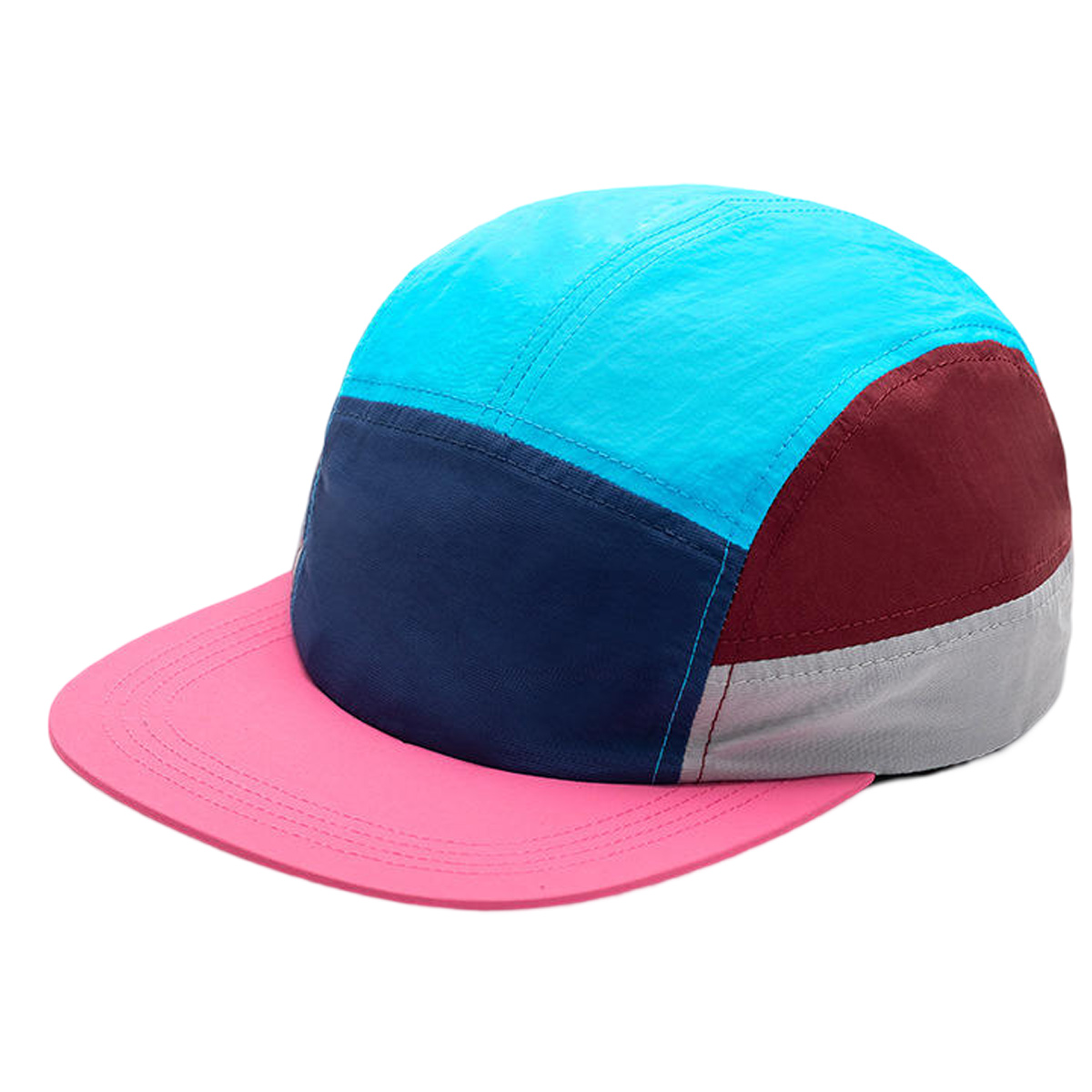 Outdoor colour blocking cap big head circumference sun hat lightweight ...